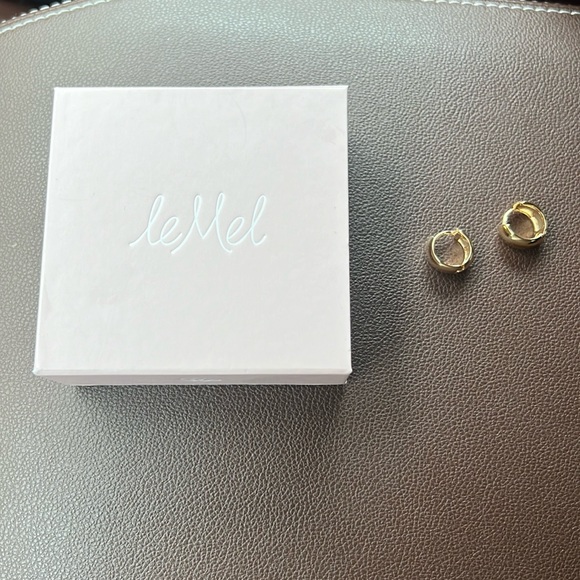 Lemel | Jewelry | Lemel Gold Huggies Or Hoops | Poshmark
